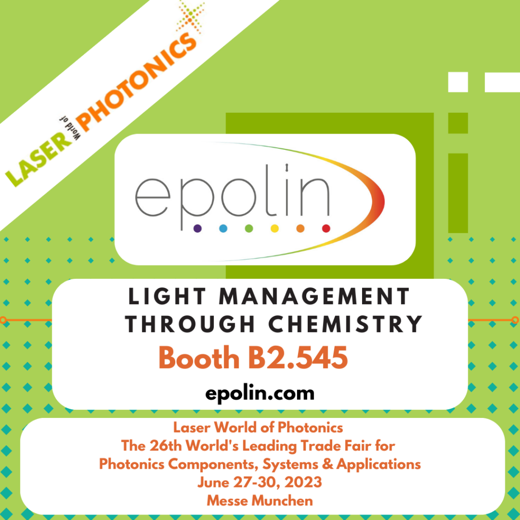 Epolin's team exhibiting at Laser World of Photonics Booth B2.545 - Epolin